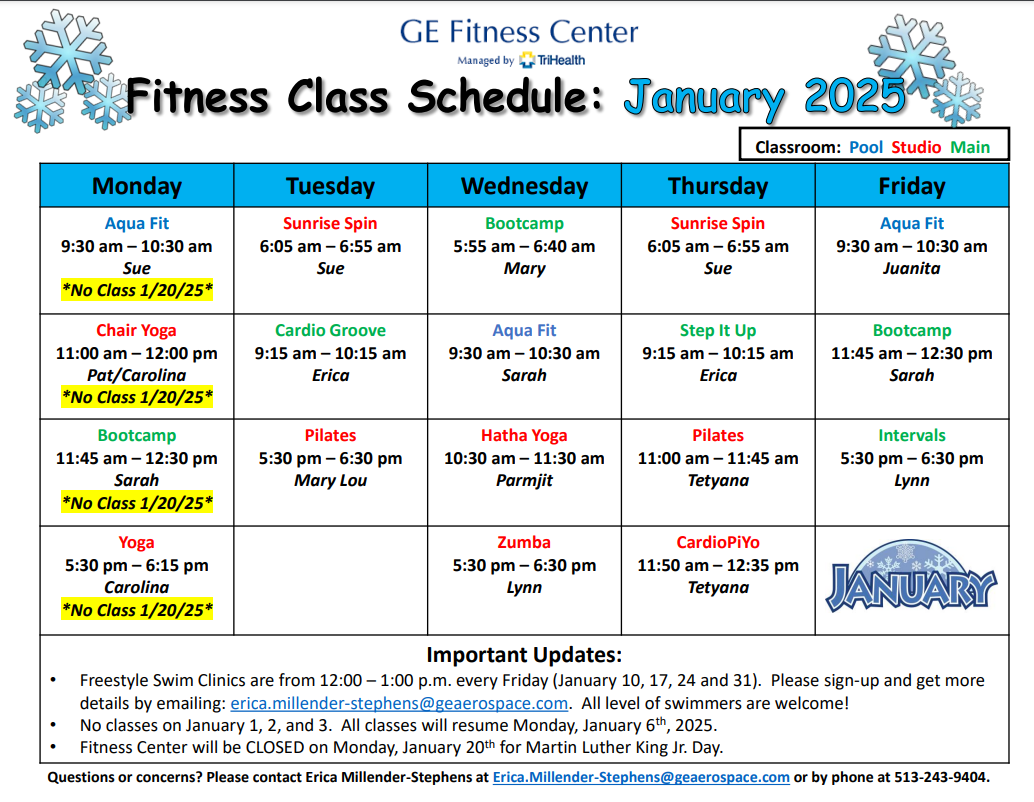 Classes and Group Fitness